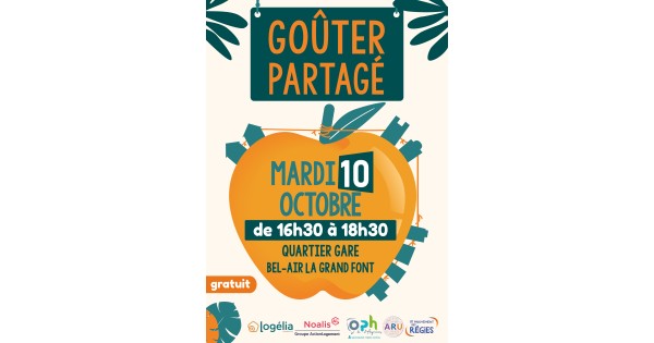 Goûter entre habitants de Bel Air Grand Font